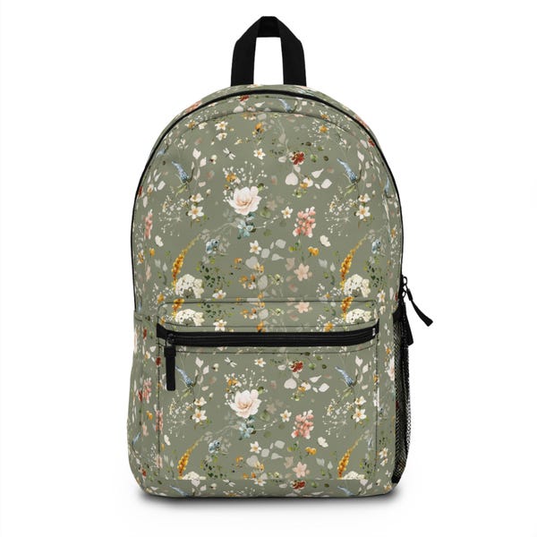 Floral Backpack - Etsy