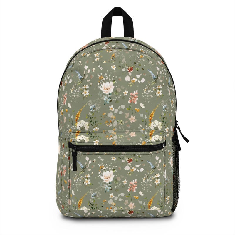 Floral Backpack - Etsy