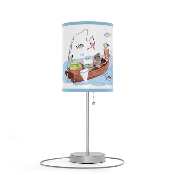 Fishing Themed Table Lamp - Etsy