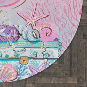 Mermaid Rug, Little Mermaid Rug, Sea Rug, Girls Play Room Rug, Area Rug ...