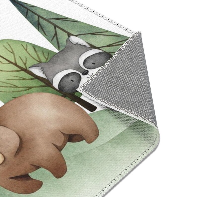 Woodland Animals Rug Forest Nursery Rug Woodland Animals - Etsy
