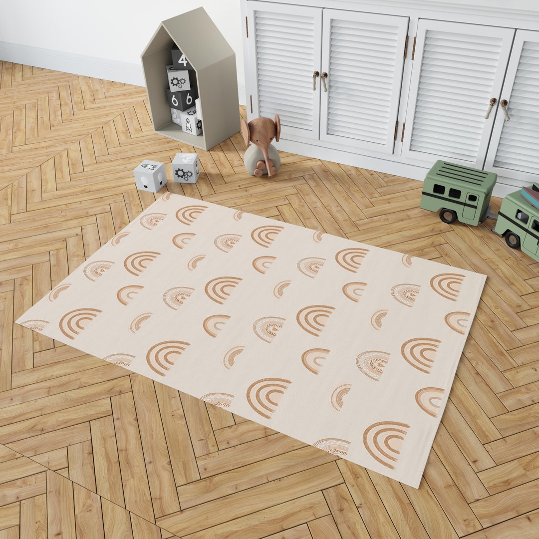 Rainbow Rug Nursery Boho Rainbow Nursery Decor Gender - Etsy