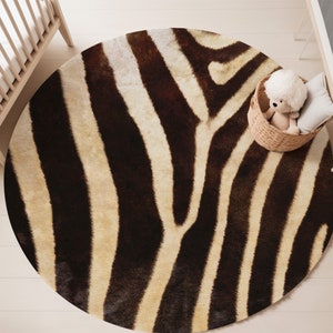Zebra Skin Rug, Animal Print Rug, Safari Nursery Decor, Safari Rug ...