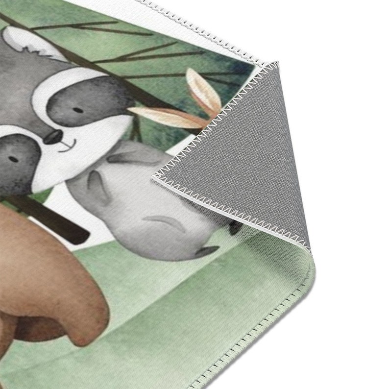 Woodland Animals Rug Forest Nursery Rug Woodland Animals - Etsy