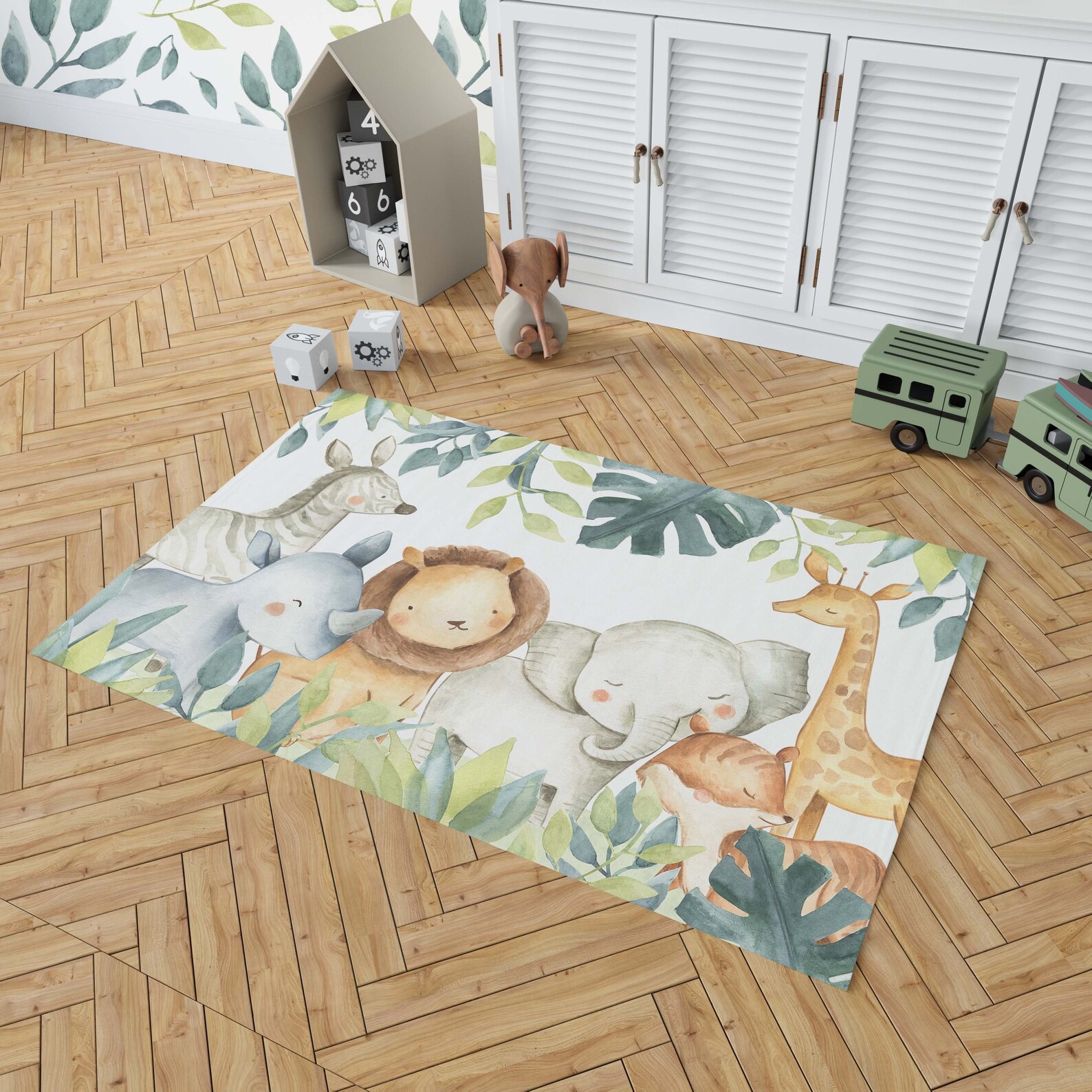 Safari Nursery Rug Jungle Nursery Rug Safari Animals Nursery - Etsy