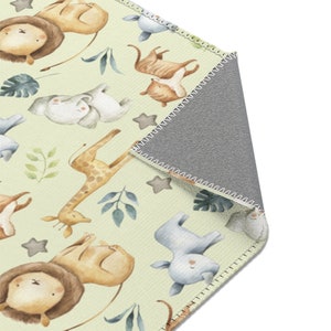 Safari Nursery Rug, Jungle Nursery Rug, Safari Animals Nursery Decor ...
