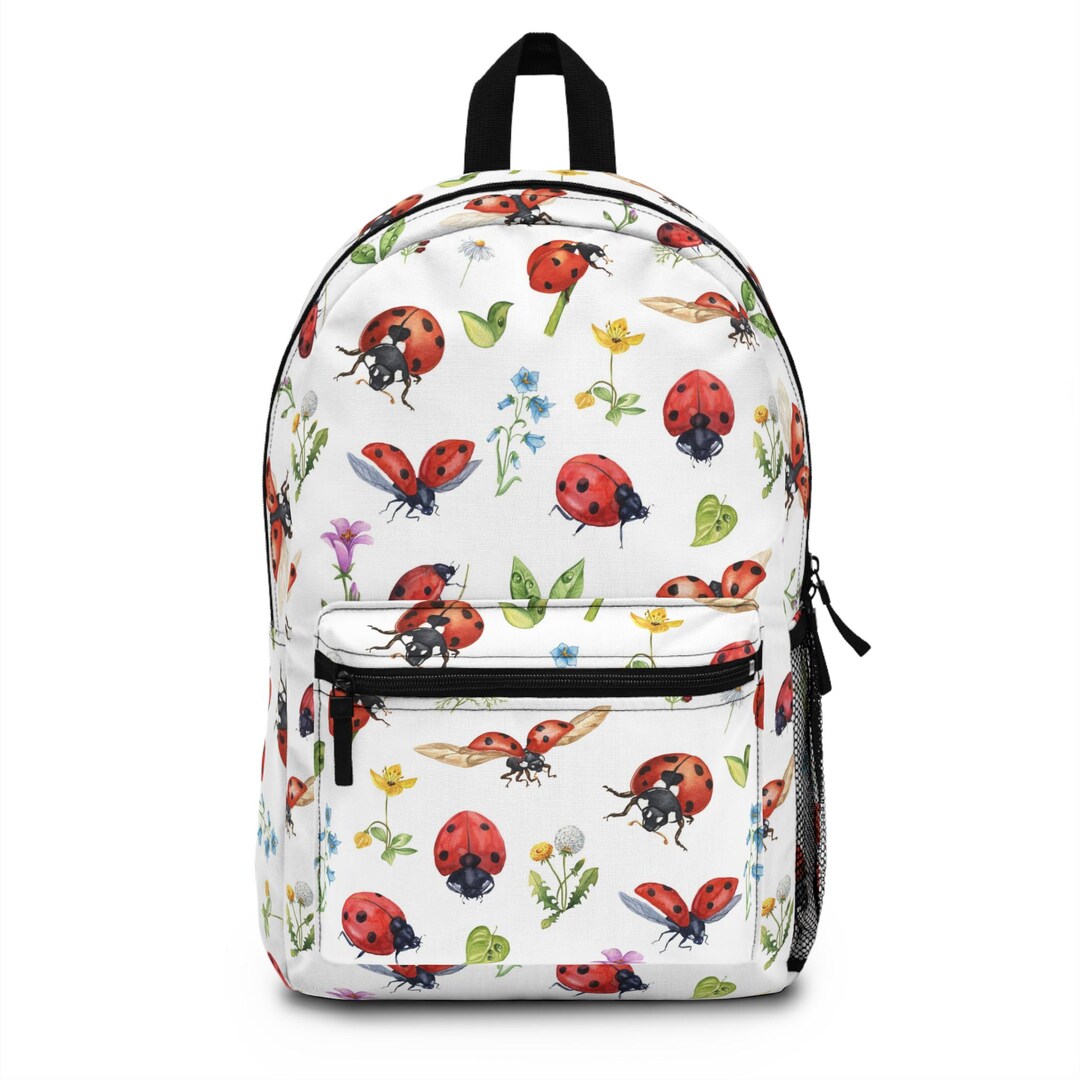 Ladybug Garden Backpack, Beetle Backpack, Flowers Backpack, Bug ...
