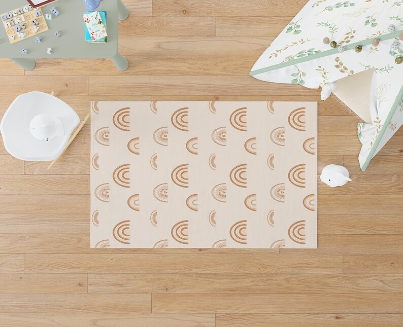 Rainbow Rug Nursery Boho Rainbow Nursery Decor Gender | Etsy