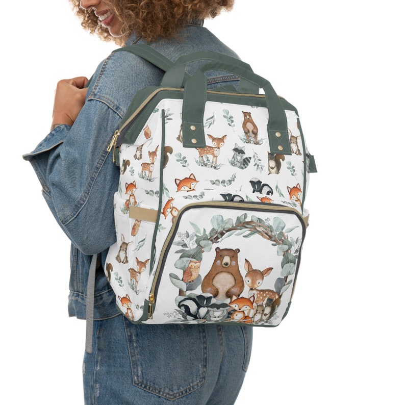 Woodland Diaper Bag, Greenery Backpack, Forest Diaper Bag, Eucalyptus ...
