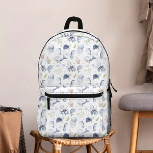 Under the Sea Backpack, Sea Boys Bag, Whale School Backpack, Kids ...