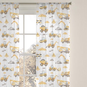 Sheer Construction Nursery Curtains - Etsy
