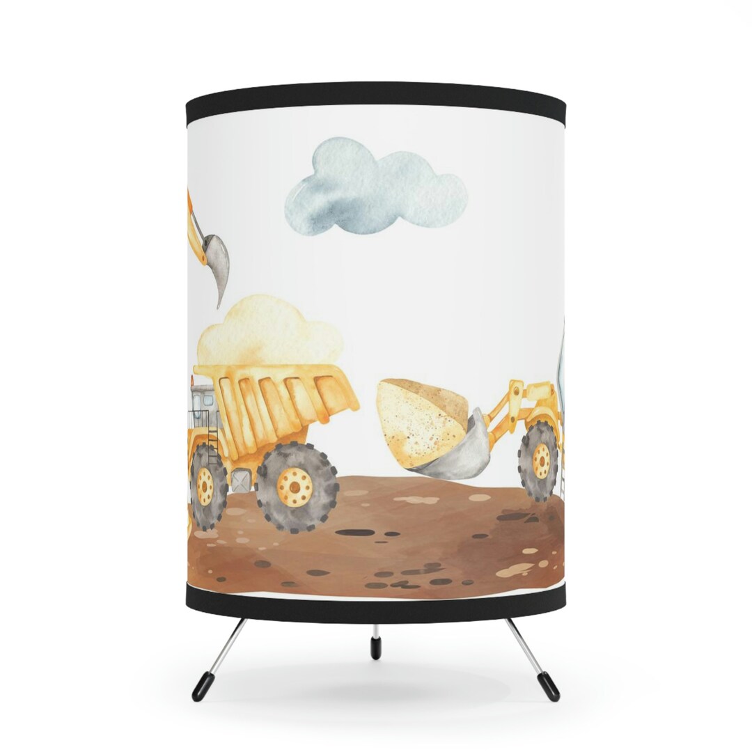 Construction Lamp, Construction Nursery Decor, Construction Baby Room ...