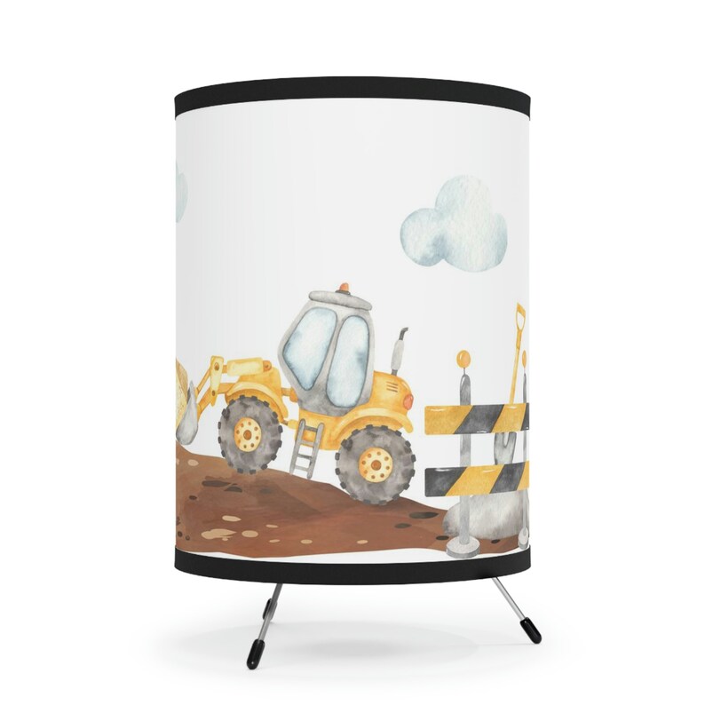 Construction Lamp Construction Nursery Decor Construction - Etsy