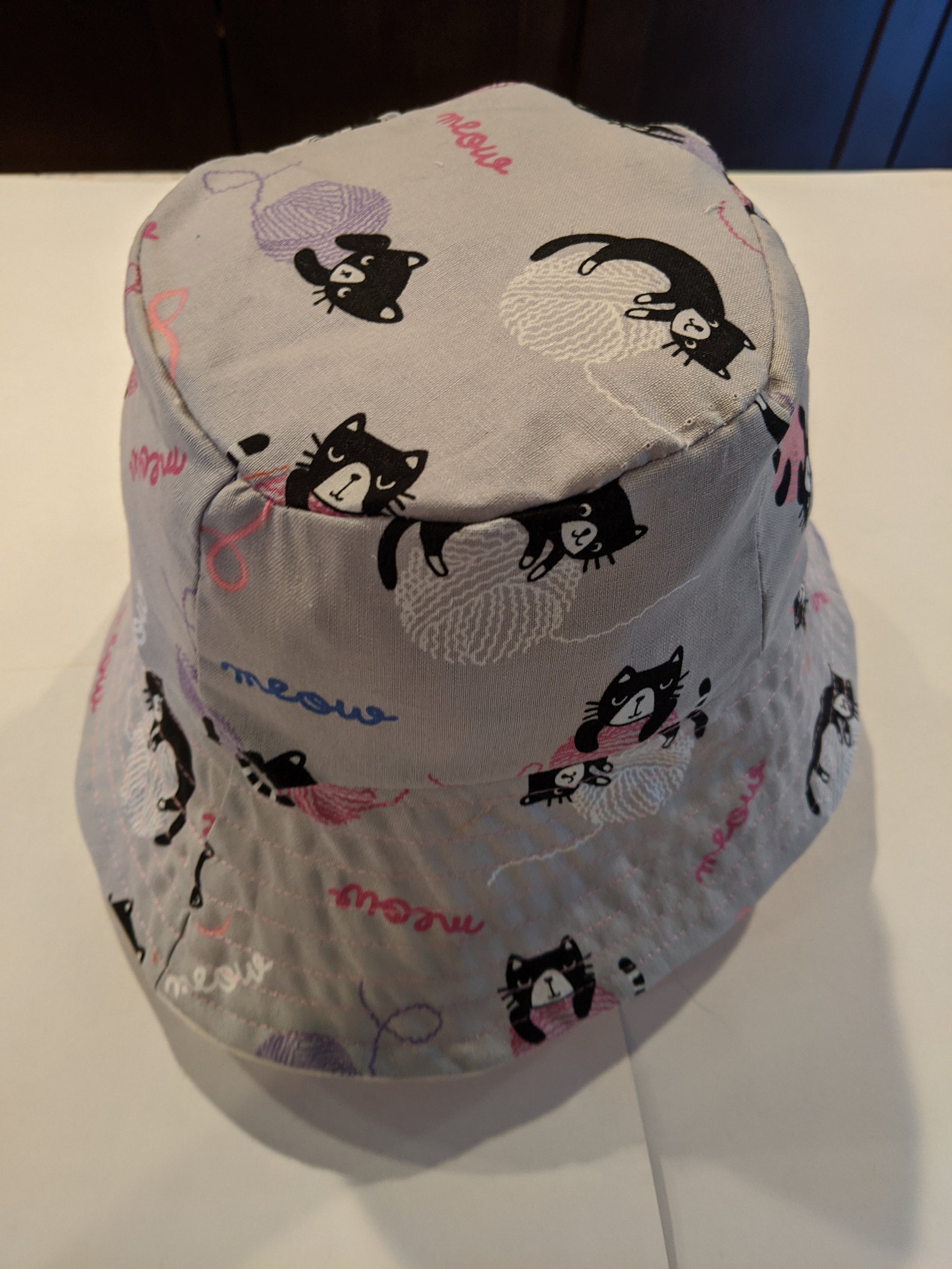 Cute Cat Bucket Hat kids/girls/boys - Etsy