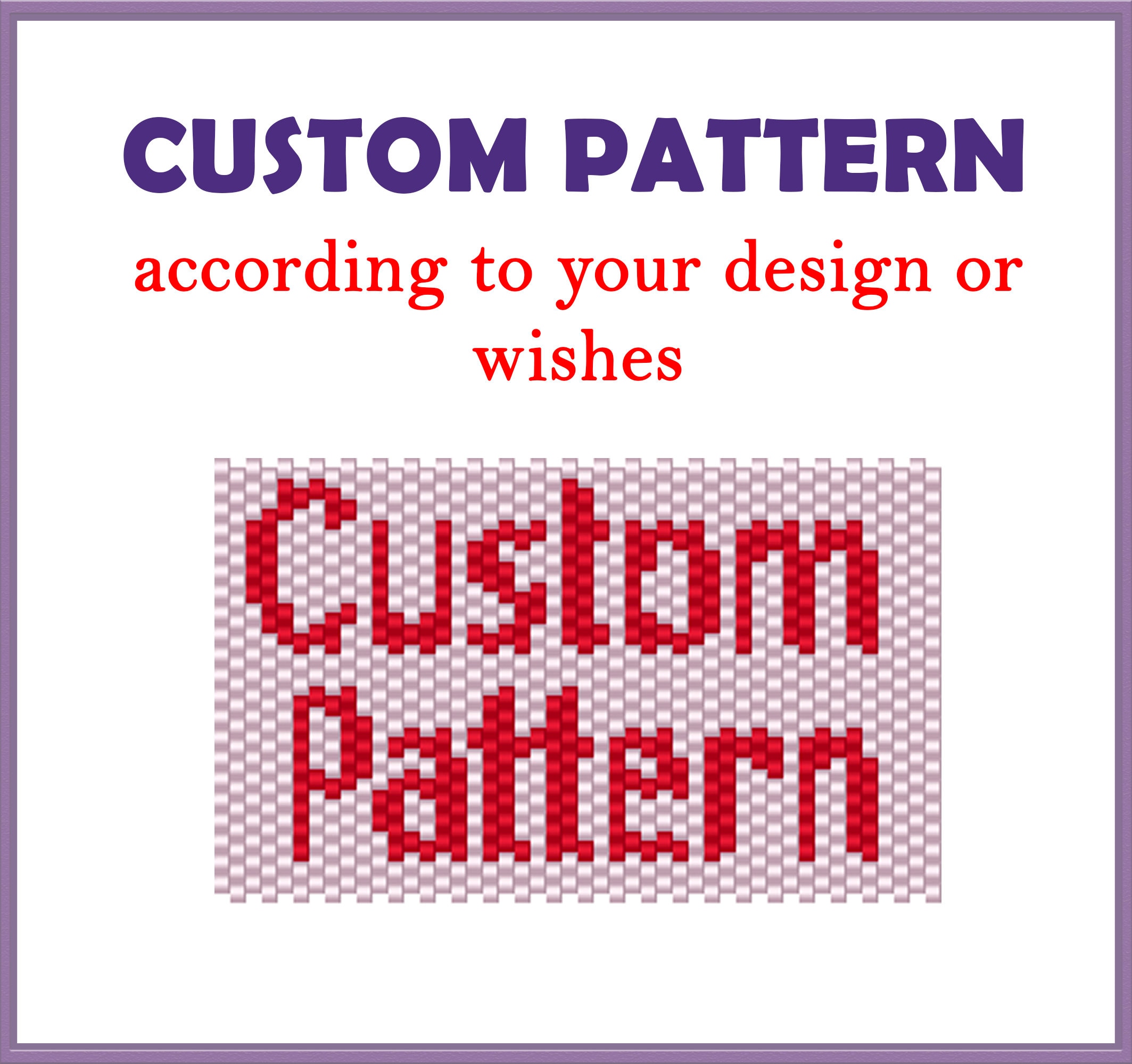 Personalized Pen Wrap Custom Pattern Bead Tutorial | Etsy