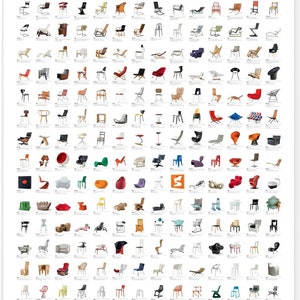 The Chair Collection Original Museum Exhibition Poster - Etsy