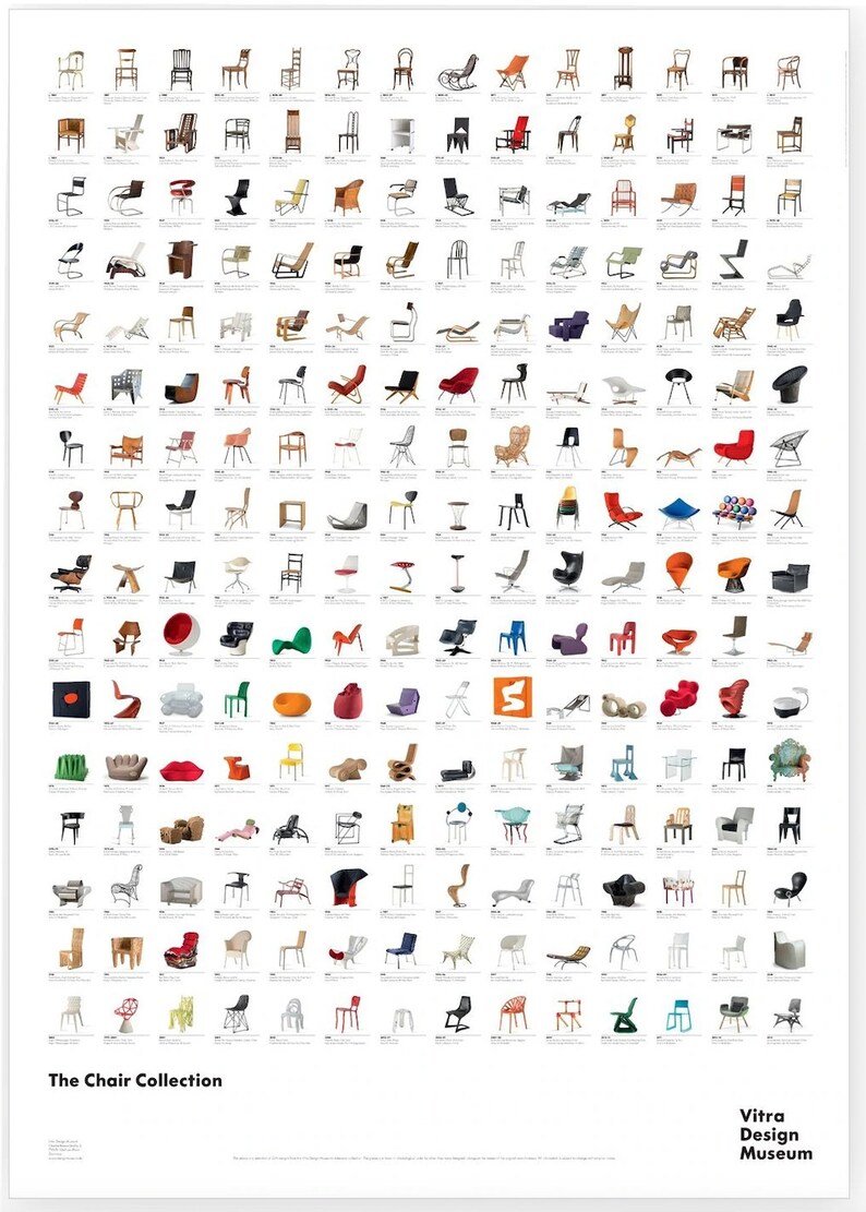 The Chair Collection Original Museum Exhibition Poster - Etsy