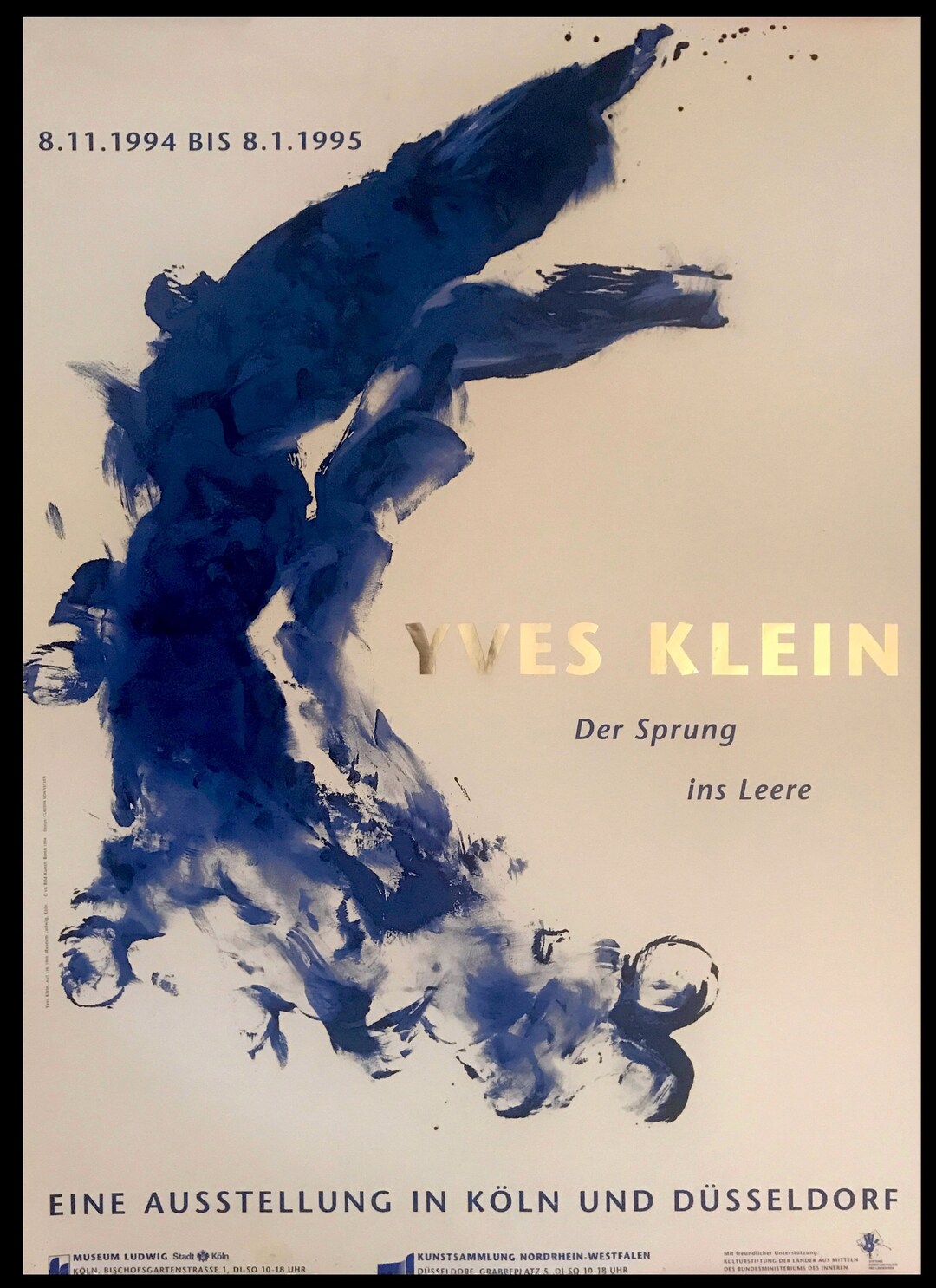 Yves Klein, Original Museum Exhibition Poster - Etsy