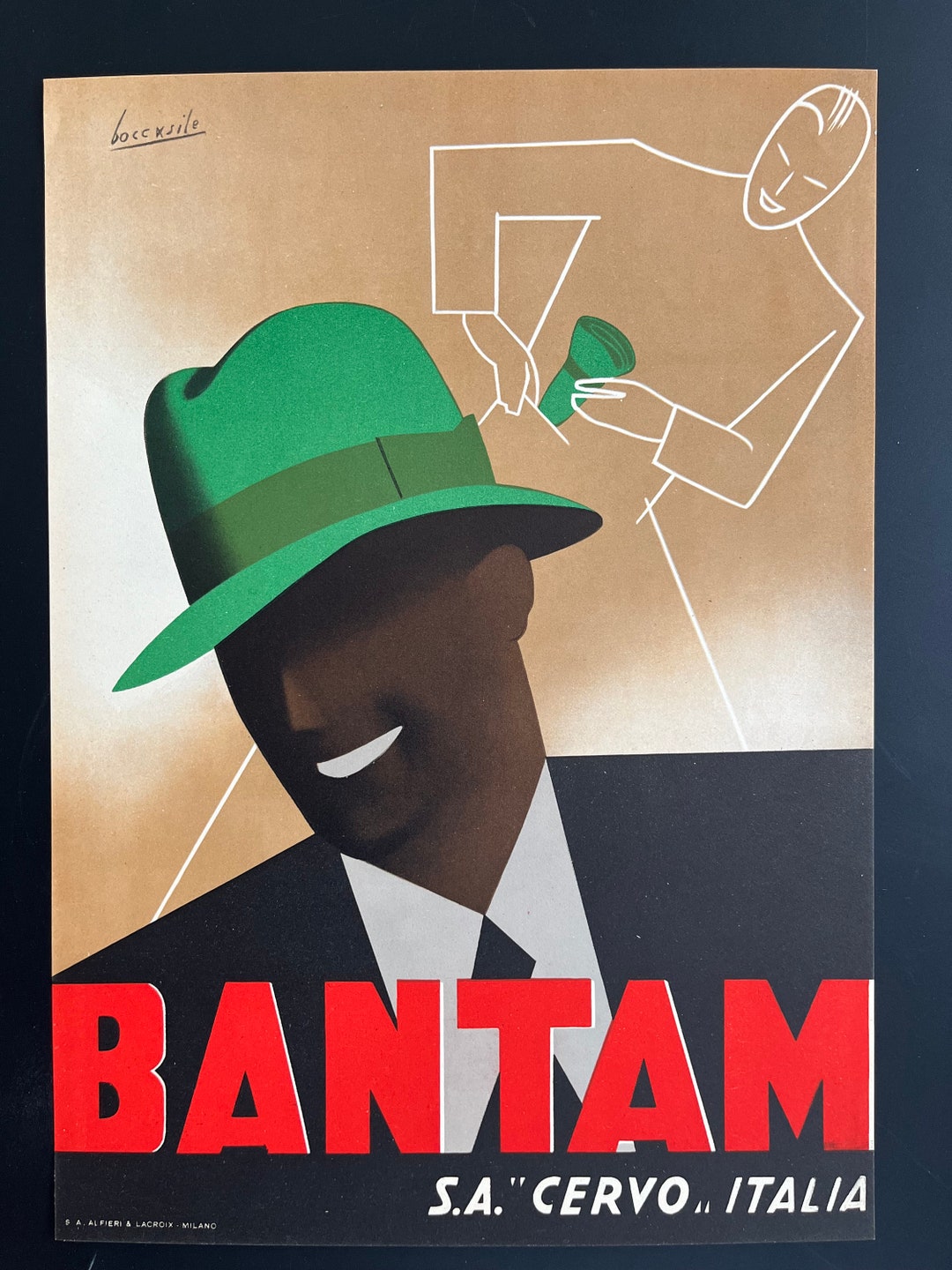 Bantam, Original Advertisement Poster, Gino Boccasile - Etsy
