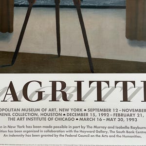 René Magritte, the Human Condition, Original Exhibition Museum Poster ...