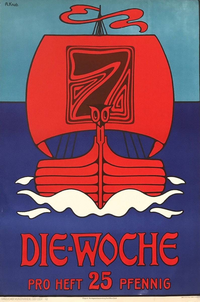 Albert Knab, Original Museum Exhibition Poster - Etsy