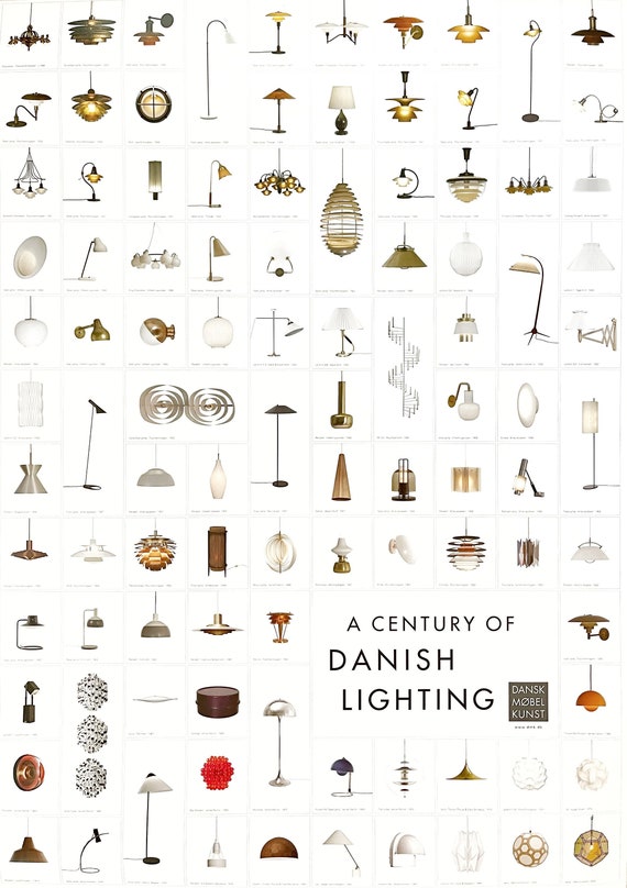 The Danish Lighting Collection Original Museum Exhibition Poster Etsy