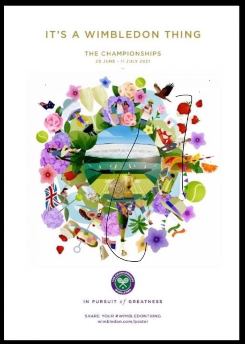 Original Official Wimbledon 2021 Poster - Etsy
