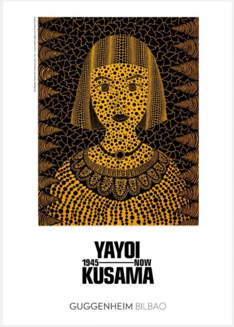 Yayoi Kusama Portrait Original Exhibition Museum Poster - Etsy