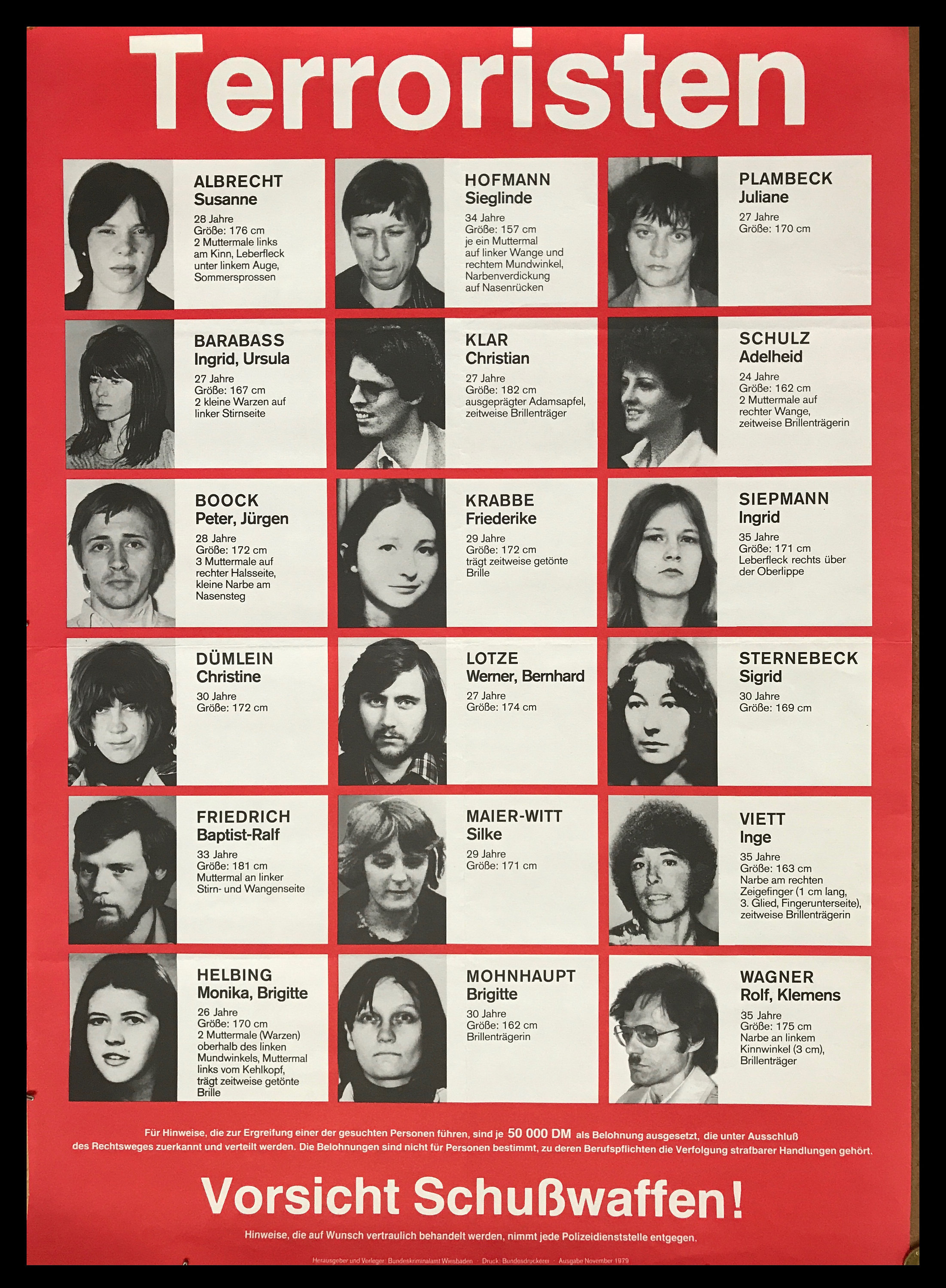 Red Army Faction Wanted Poster