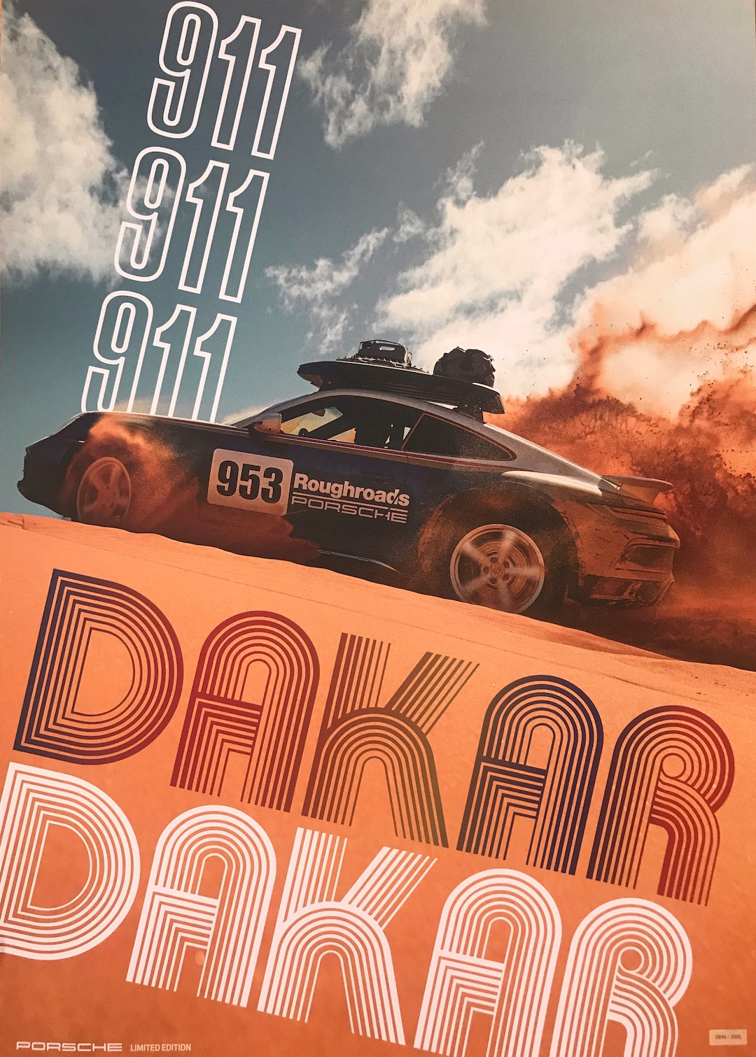 Porsche 911 Dakar, Set of 3 Original Poster, Limited Editions - Etsy