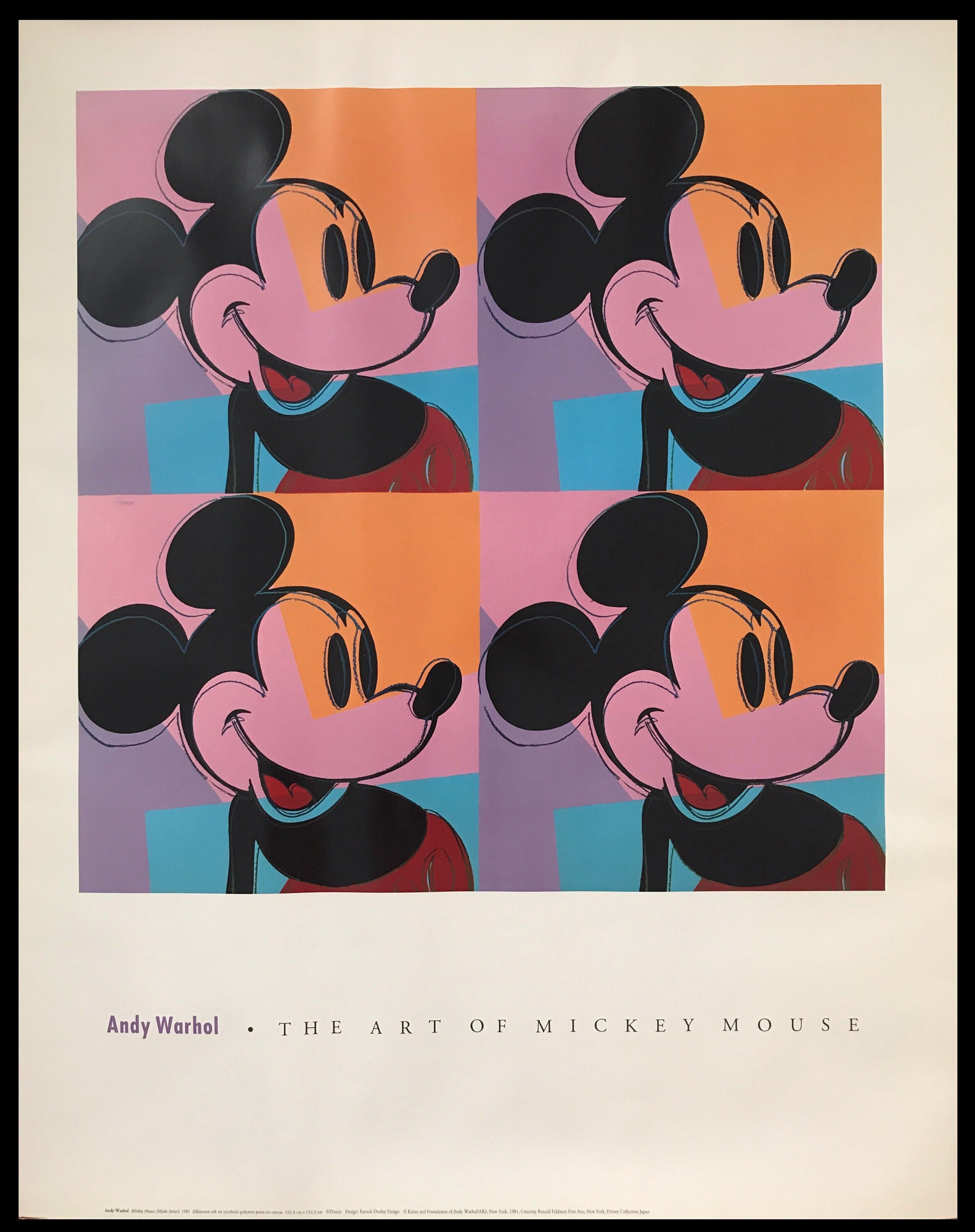 Andy Warhol, the Art of Mickey Mouse, Original Vintage Andy Warhol, the Art of Mickey Mouse, Original Vintage