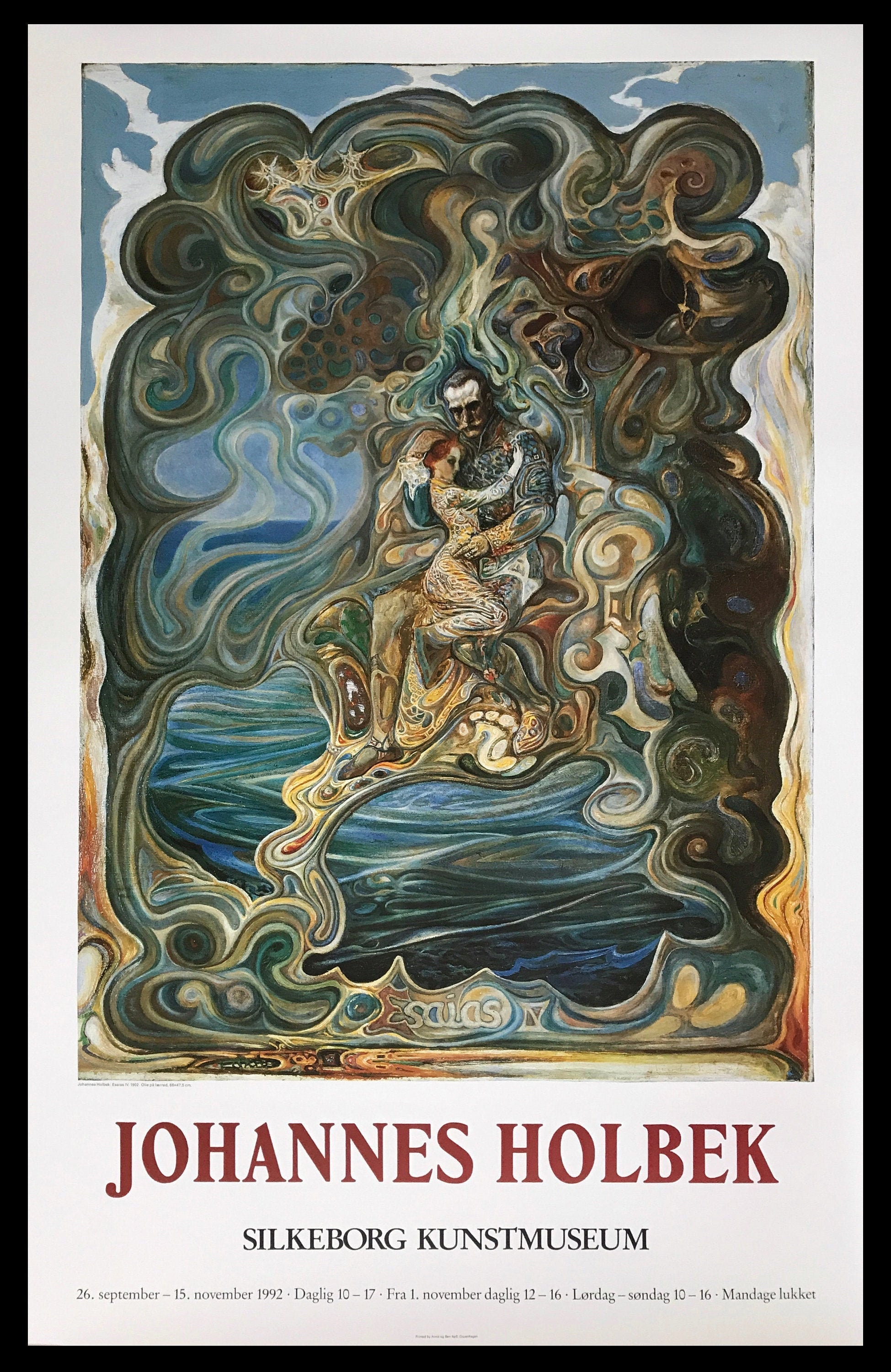 Johannes Holbek, Original Museum Exhibition Poster - Etsy