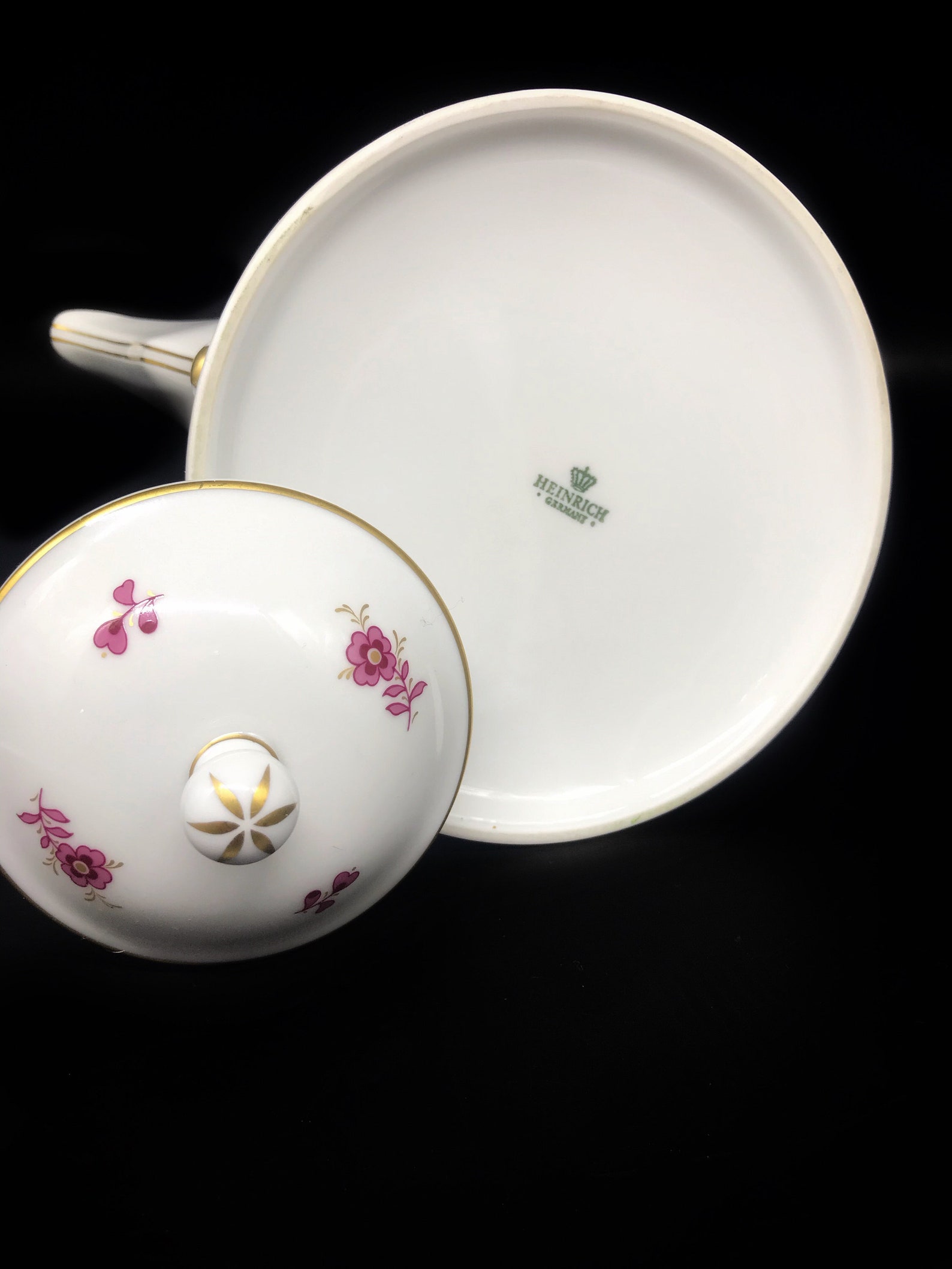 Heinrich China Heinrich Teapot Fine China Vintage Porcelain - Etsy