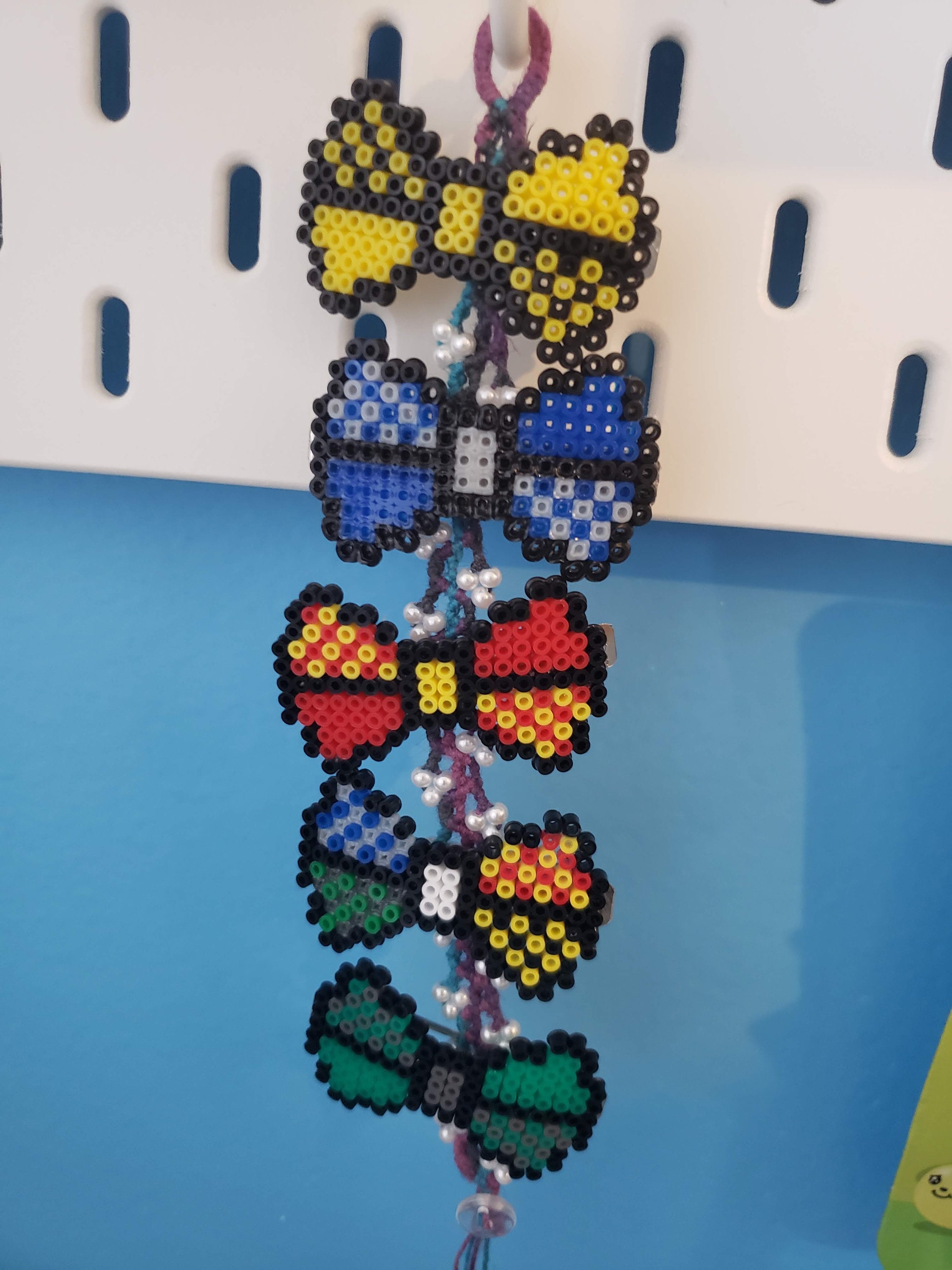 Harry Potter Hogwarts House Perler Bead Mini Hair Clips/barrettes ...