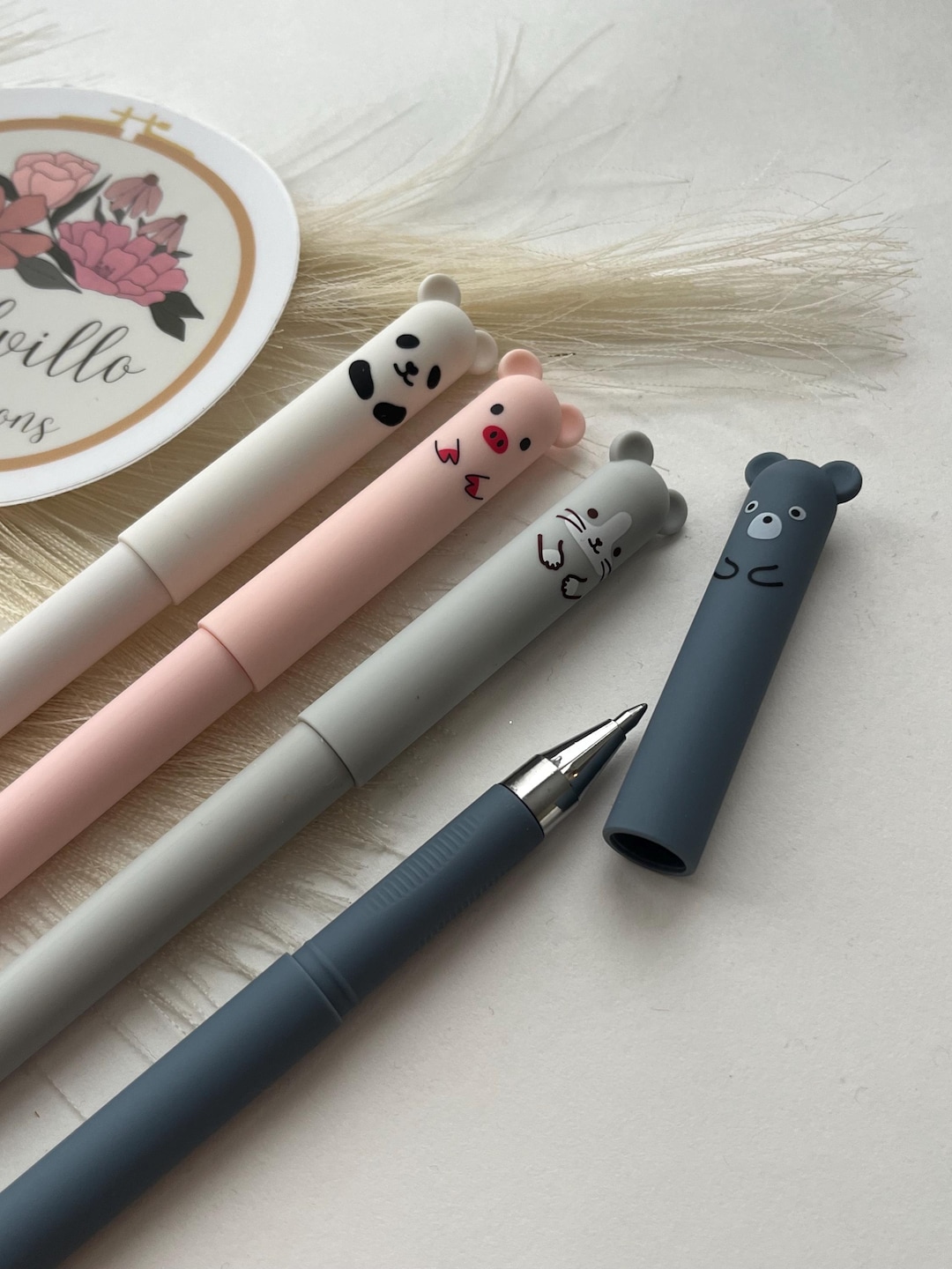 Supplies- Heat Erasable Pen - Cute Animal Embroidery Supplies - DIY ...