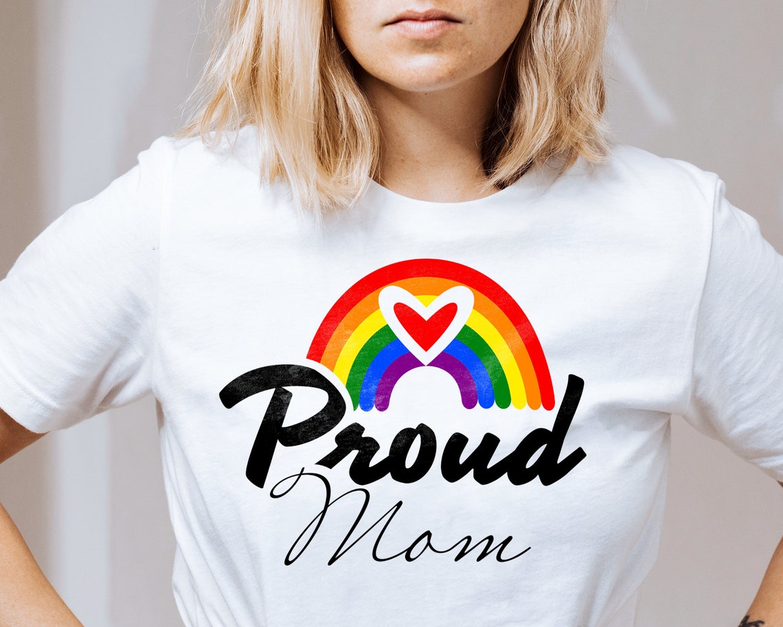 Proud Mom Svg Pride Lgbtq Svg Rainbow Pride Pround Mama Svg Mother's ...