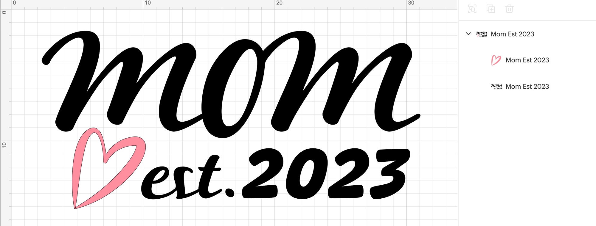 Mom Est 2023 SVG, Mama Svg, Mom Baby Svg, New Mom, Mommy Svg, Mom Svg ...
