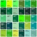 Green Color Chart Poster: 100 Shades of Green (digital Print) - Etsy