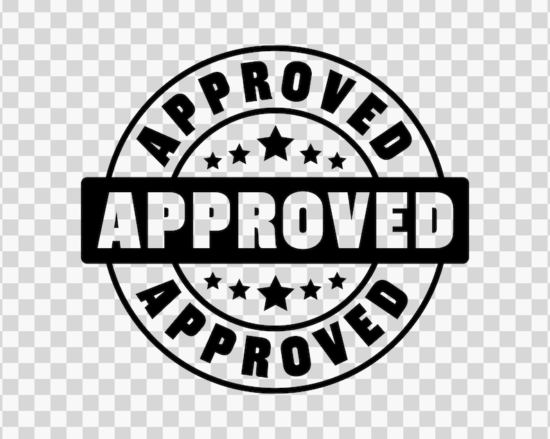 Approved Stamp Svg | Stamp SVG | Svg File | Png File | Dxf File | Stamp ...