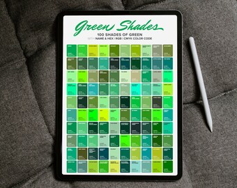 Shades Of Green Chart