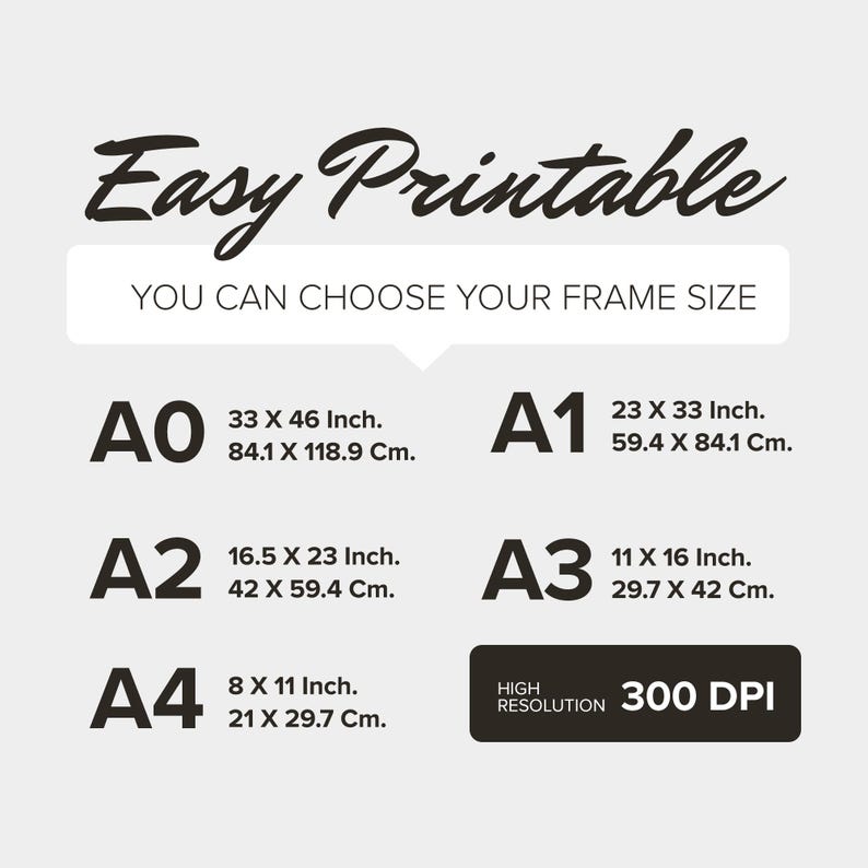 Gray Shades Color Chart Poster: Wall Art Printable (digital Print) - Etsy