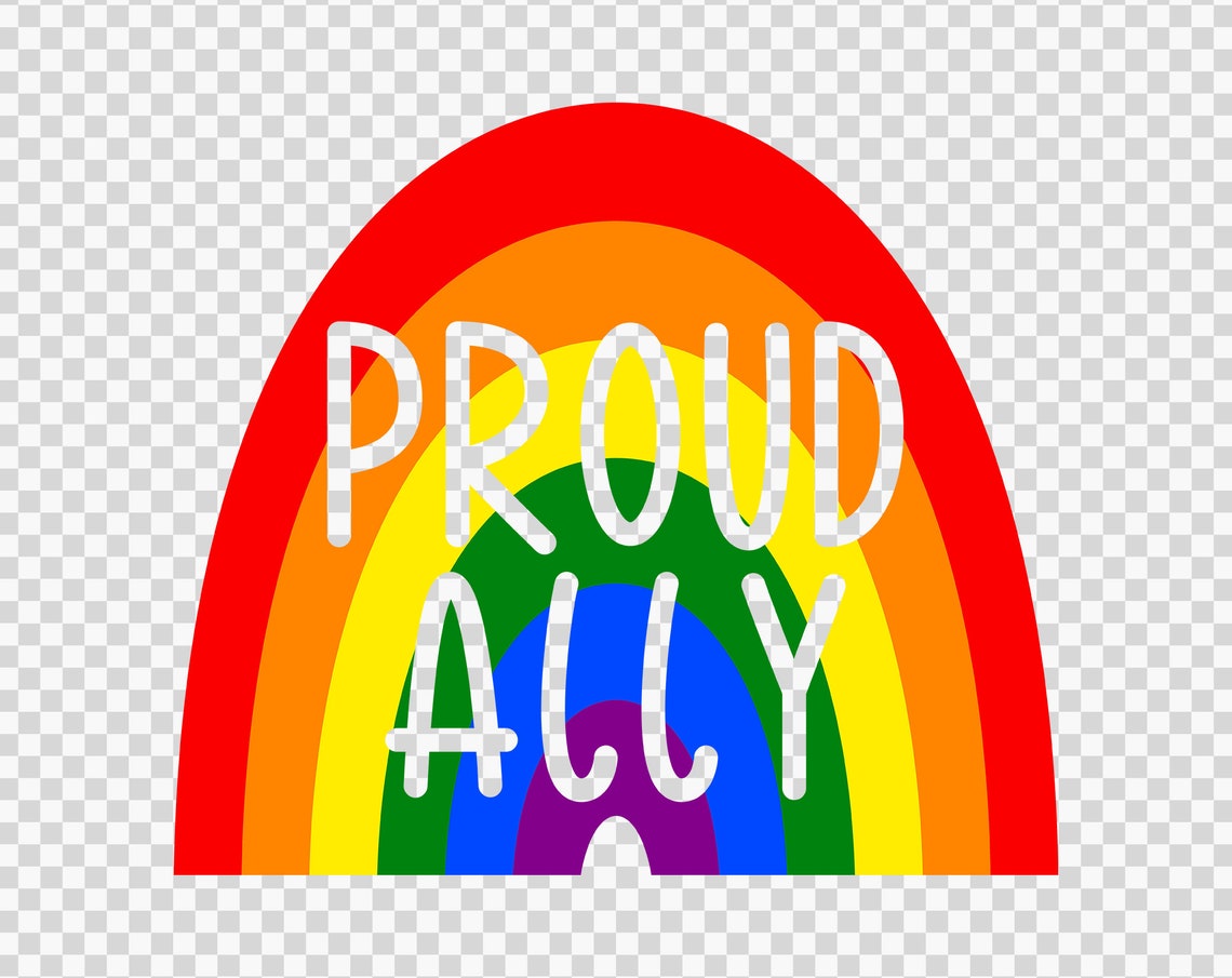 Proud Ally SVG, Gay Pride Cut Files, Fun Straight Ally, Gay Cut File ...