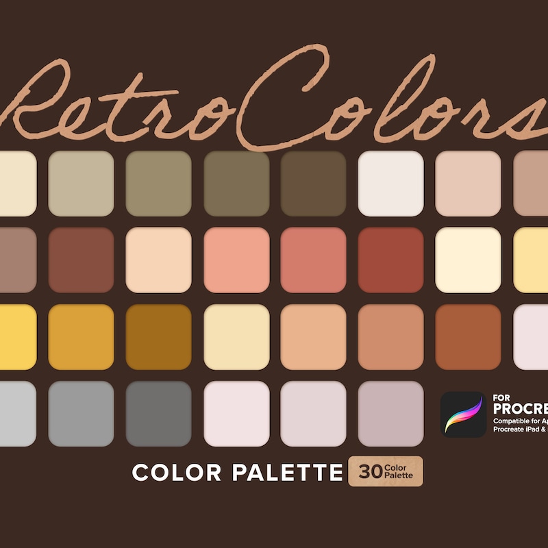 70s Color Palette - Etsy