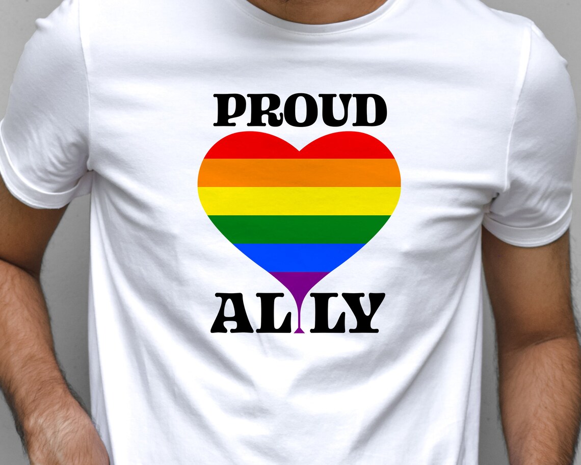 Proud Ally SVG Gay Pride Cut Files Fun Straight Ally Gay - Etsy