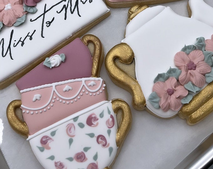 Tea Party Cookie Cutter | Tea Cups Cookie Cutter | Tea Pot Cookie ...