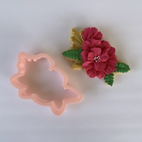 Floral Plaque Cookie Cutter - Etsy