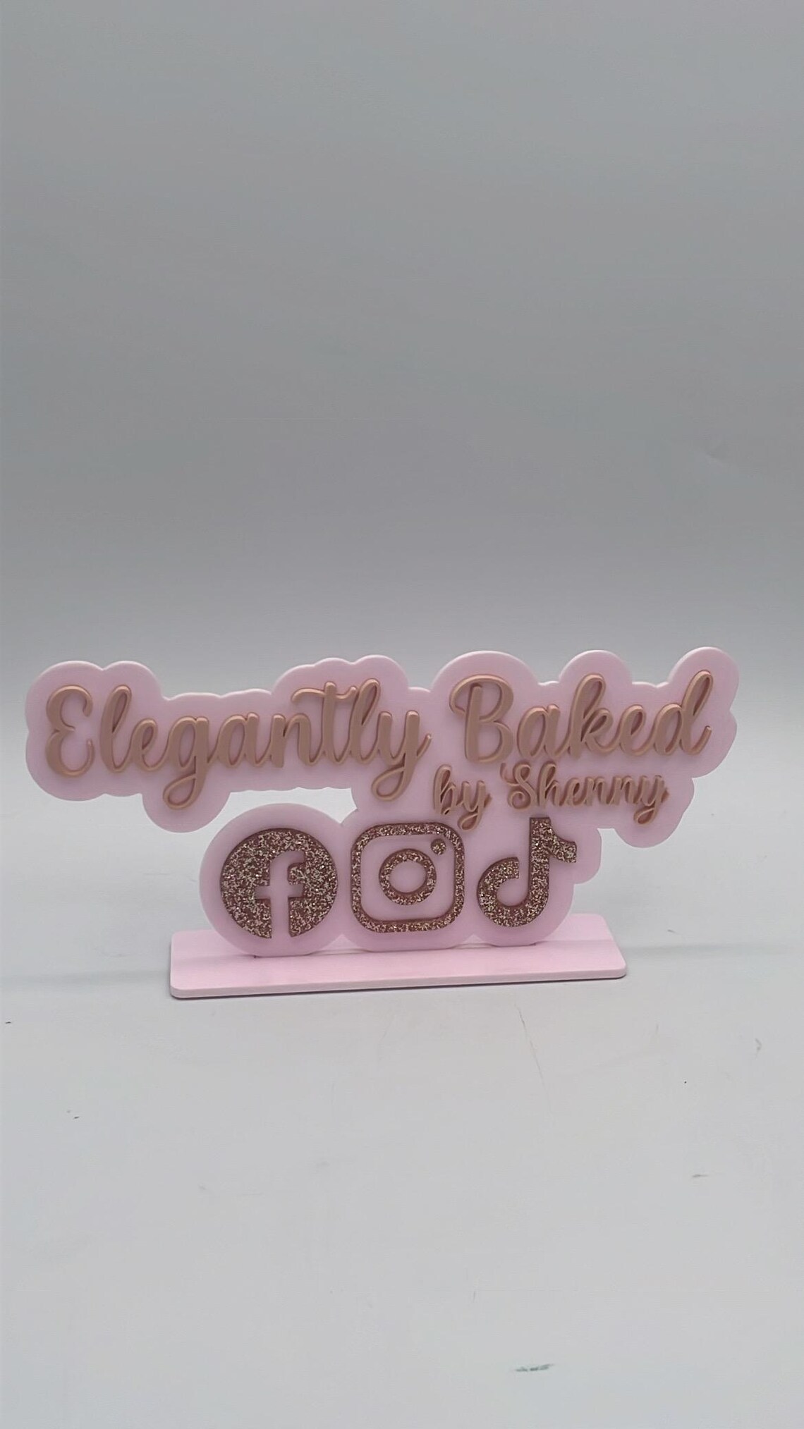 Social Media Acrylic Sign | Watermark Acrylic Charm | Influencer ...