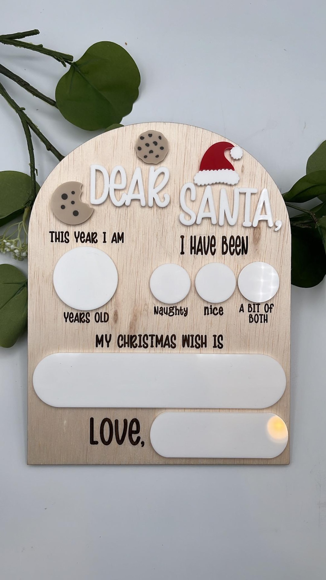 Dear Santa Sign | Letter to Santa | Personalized Christmas Gift ...