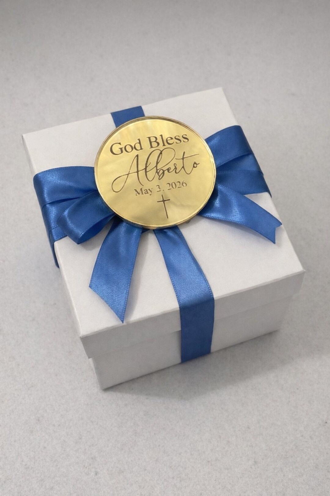 Personalized Acrylic Tags | Custom Baptism or Communion Favor Tags ...
