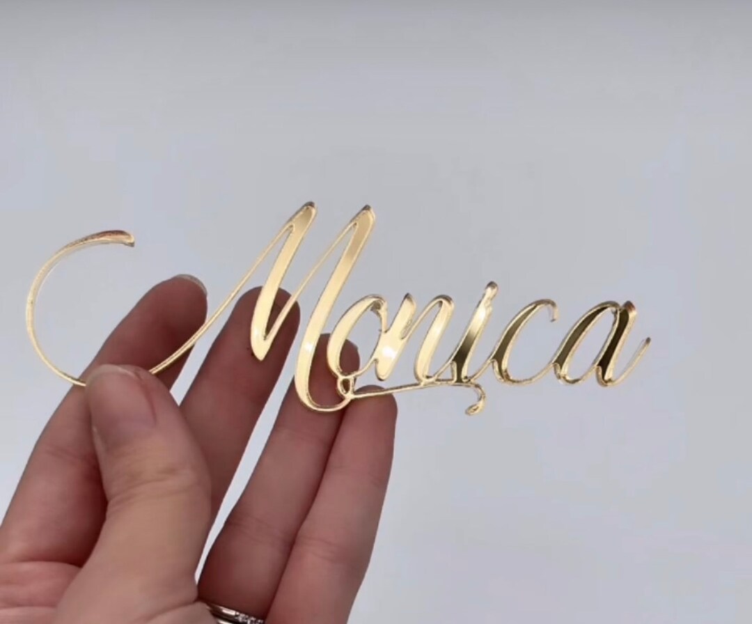 Custom Cake Charms | Personalized | Cake Plaque Name | Birthday Cake ...